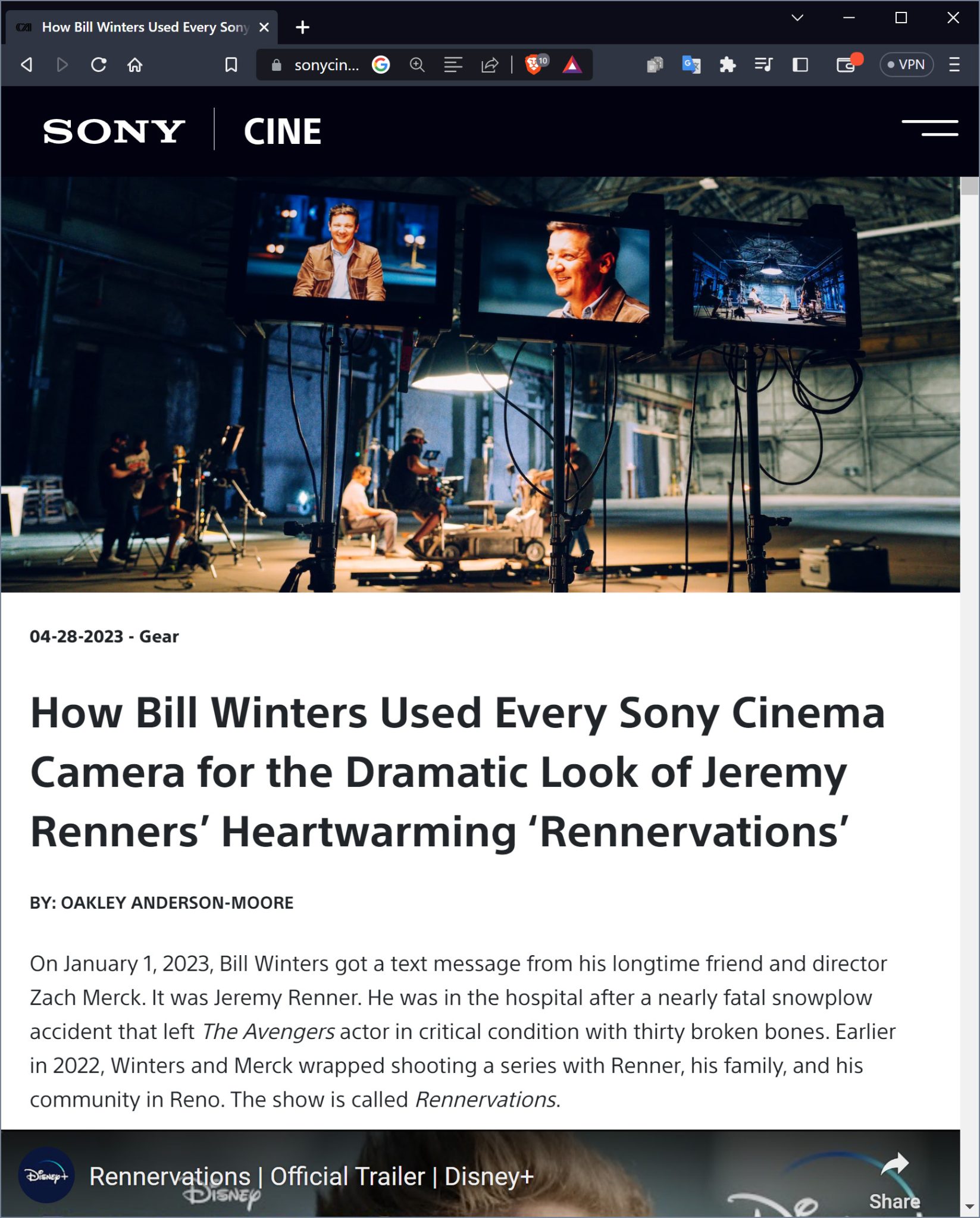 Bio | Bill Winters | Cinematographer