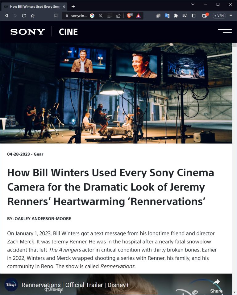 Bio | Bill Winters | Cinematographer